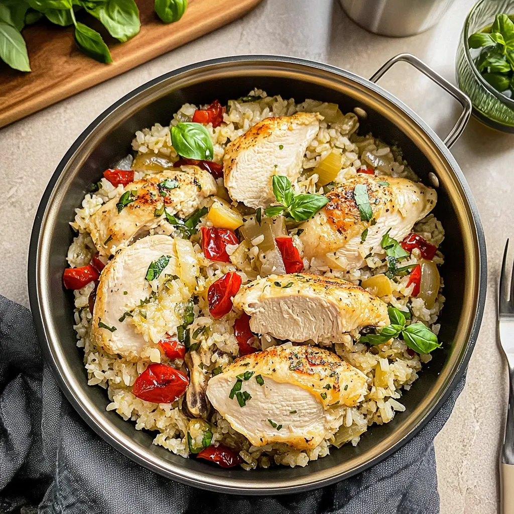 Delicious One Pot Med Chicken Rice Easy Flavorful Recipe