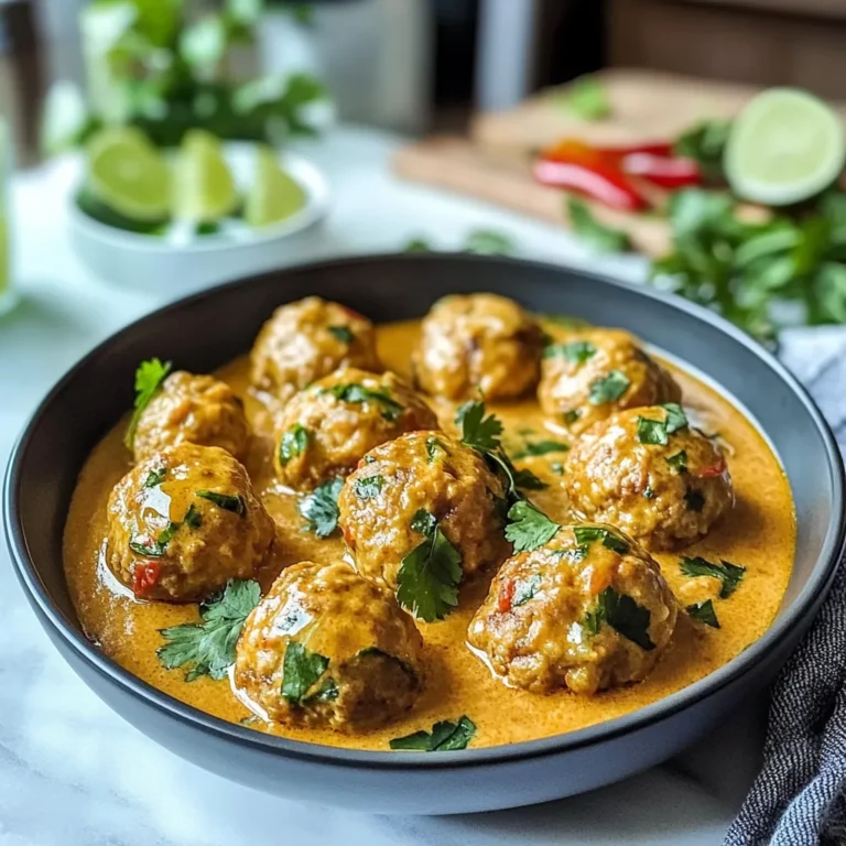 Irresistible Coconut Curry Chicken Meatballs for Flavorful Twist