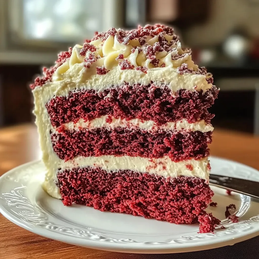 Irresistible Decadent Red Velvet Cheesecake Layer Cake Recipe