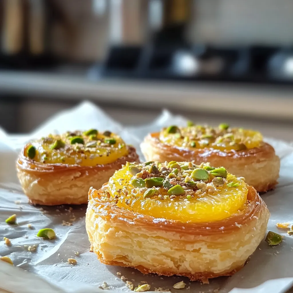 Irresistible Pistachio Orange Pastries: Freshly Baked at Home!
