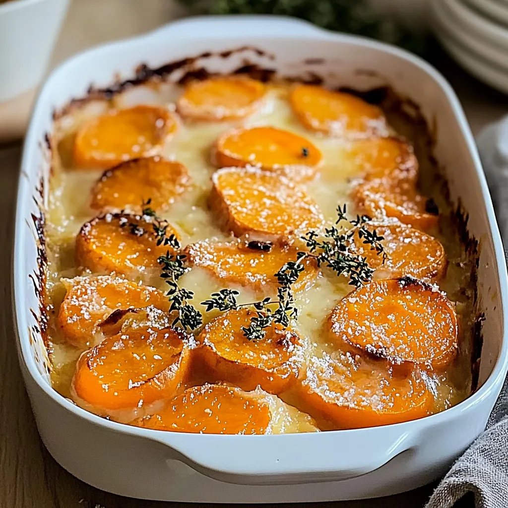 Irresistible Brown Sugar Scalloped Sweet Potatoes Recipe!