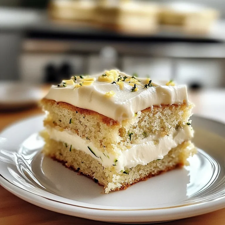 Moist Lemon Zucchini Cake Recipe with Zesty Cream Cheese Frosting