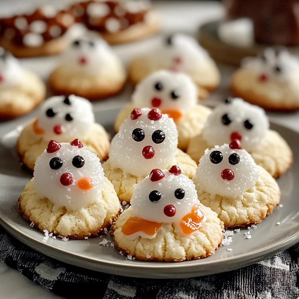 Irresistible Melted Snowman Cookies Everyone Will Adore