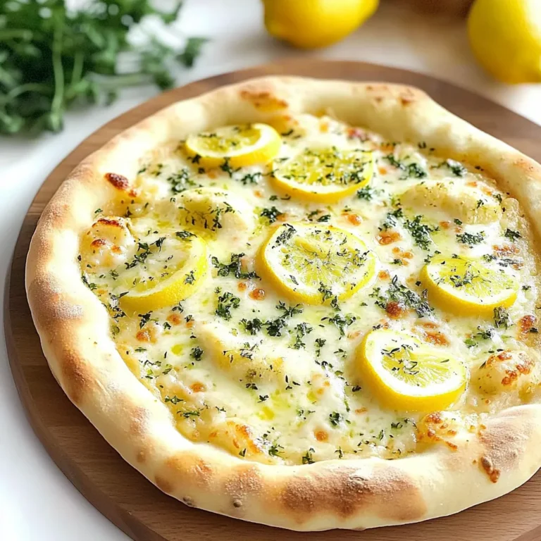 Revamp Your Pizza Game: Pizza Bianca w/ Lemon Delight!