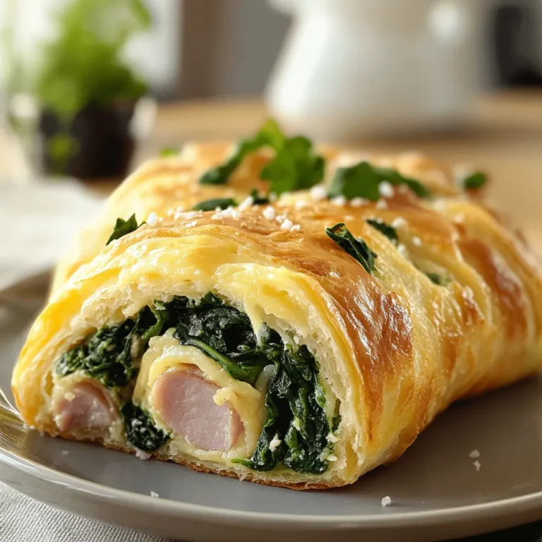 Delicious Spinach Ham Breakfast Roll Recipe for Easy Mornings