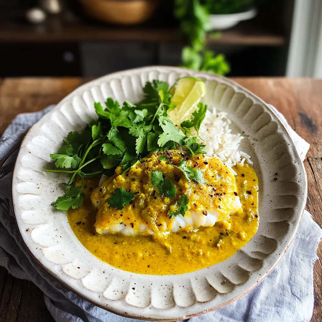 Savory Yellow Curry Poached Cod: A Delightful Recipe Boost